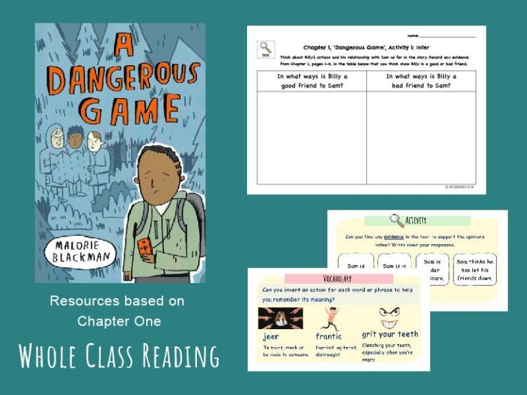 Malorie Blackman reading comprehension - Year 3