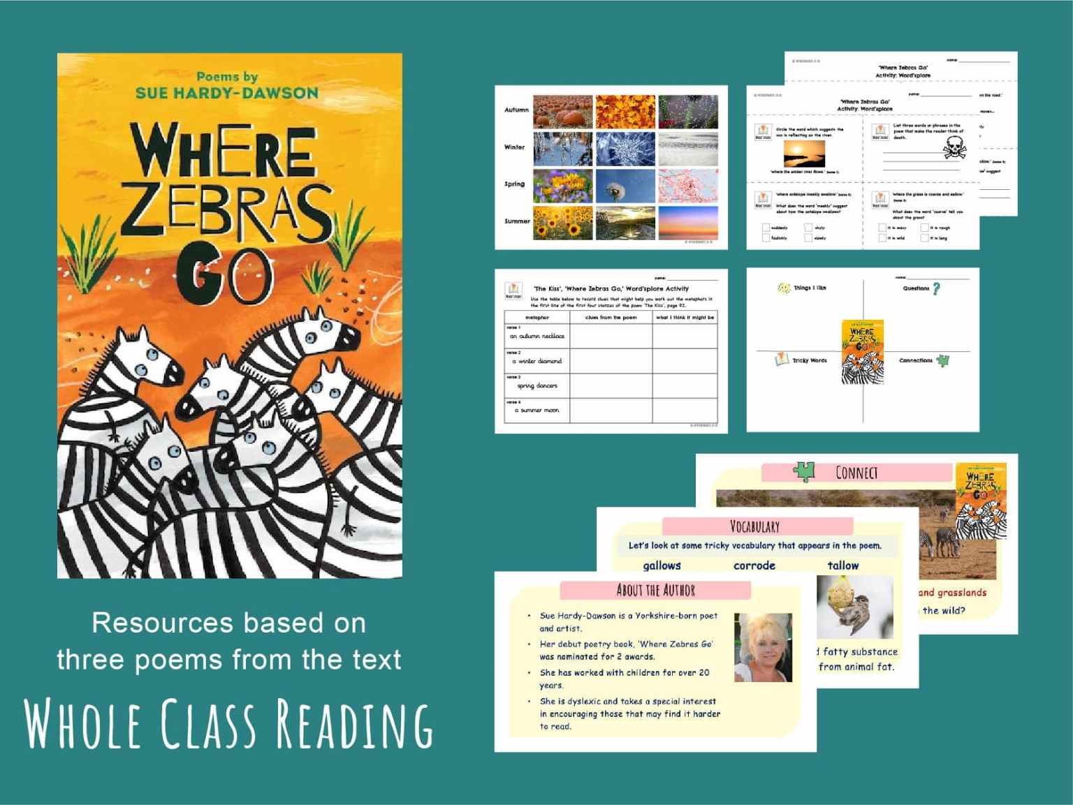 Poetry Comprehension Where Zebras Go - my teaching hive